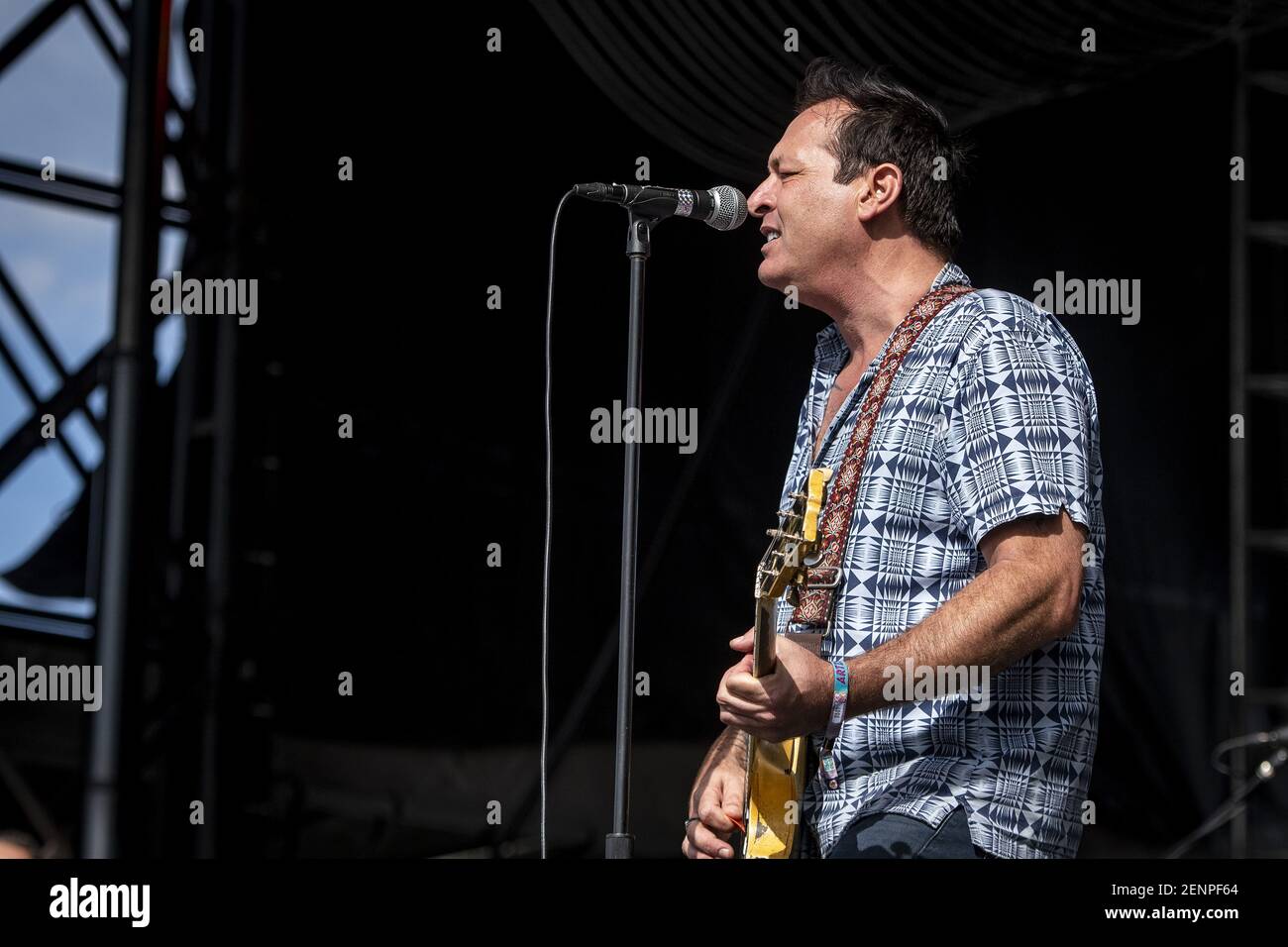 John Reis of The Hot Snakes perform in Douglas Park during Riot Fest ...