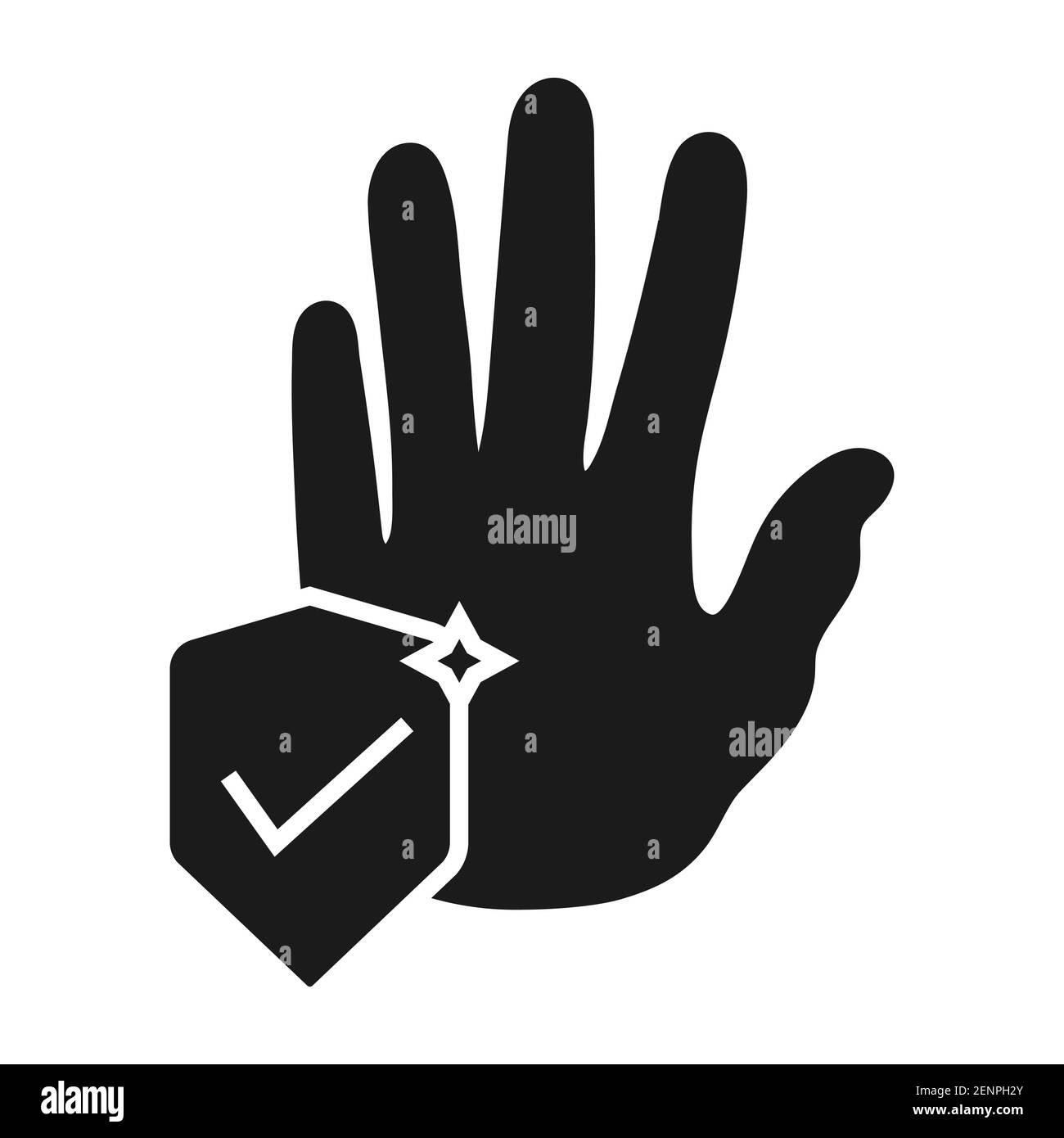 Hand protection Stock Vector Images - Alamy
