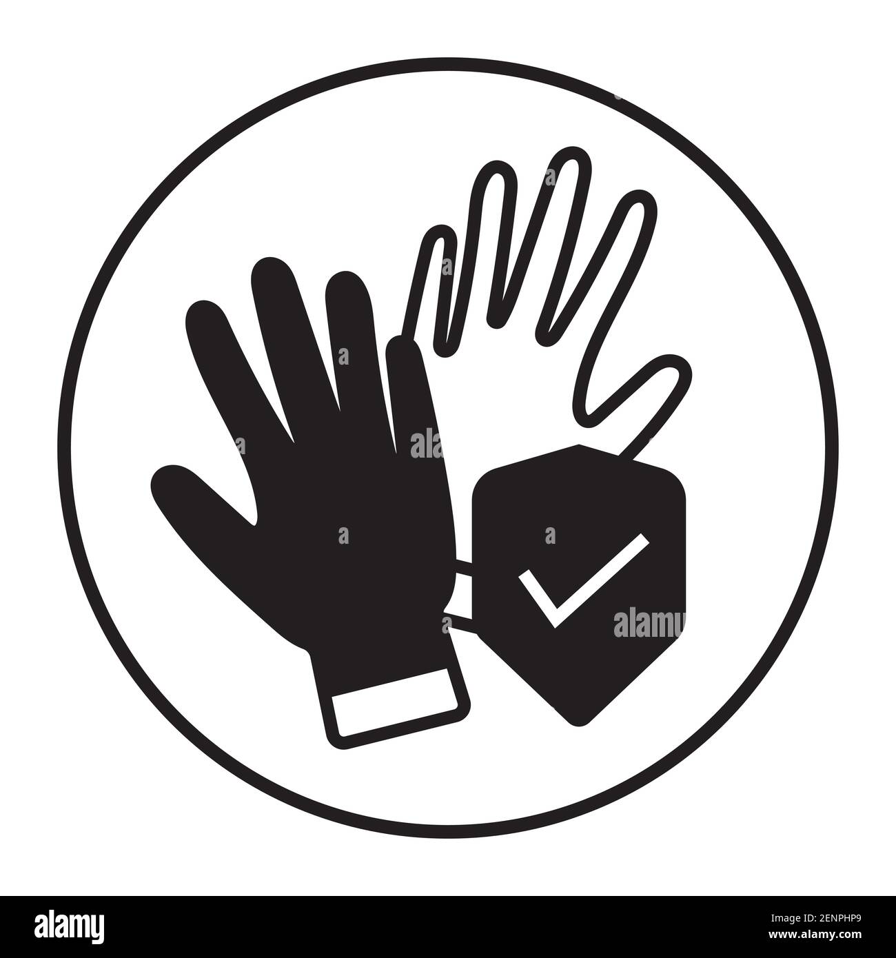 Leather Gloves Stock Vector Images Alamy