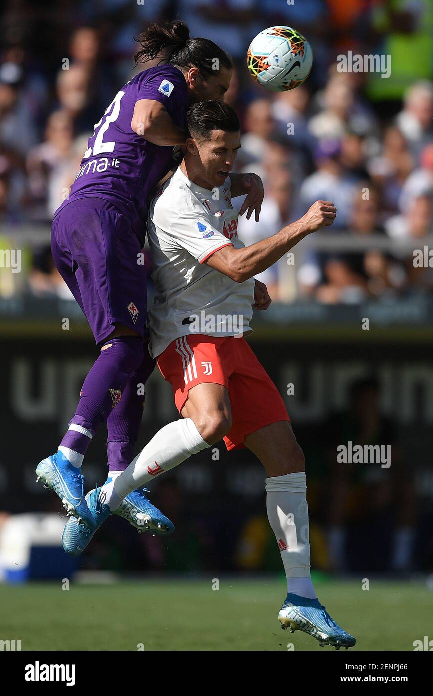 Martin Caceres of Fiorentina , Cristiano Ronaldo of Juventus Firenze 13 ...