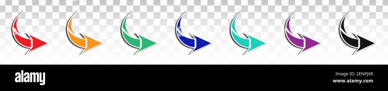 vector icon a arrows sign, right arrow symbol collection for apps or ...