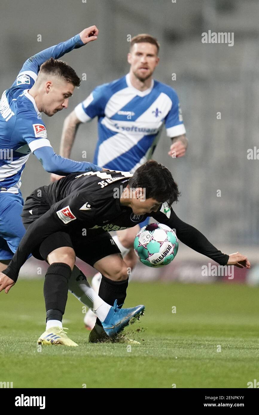 Darmstadt, Germany. 26th Feb, 2021. Football: 2. Bundesliga, Darmstadt ...