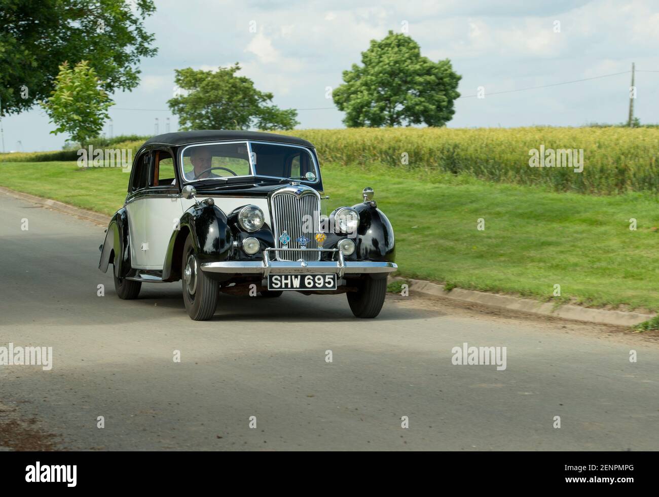 1954 Riley RME classic British saloon car Stock Photo - Alamy