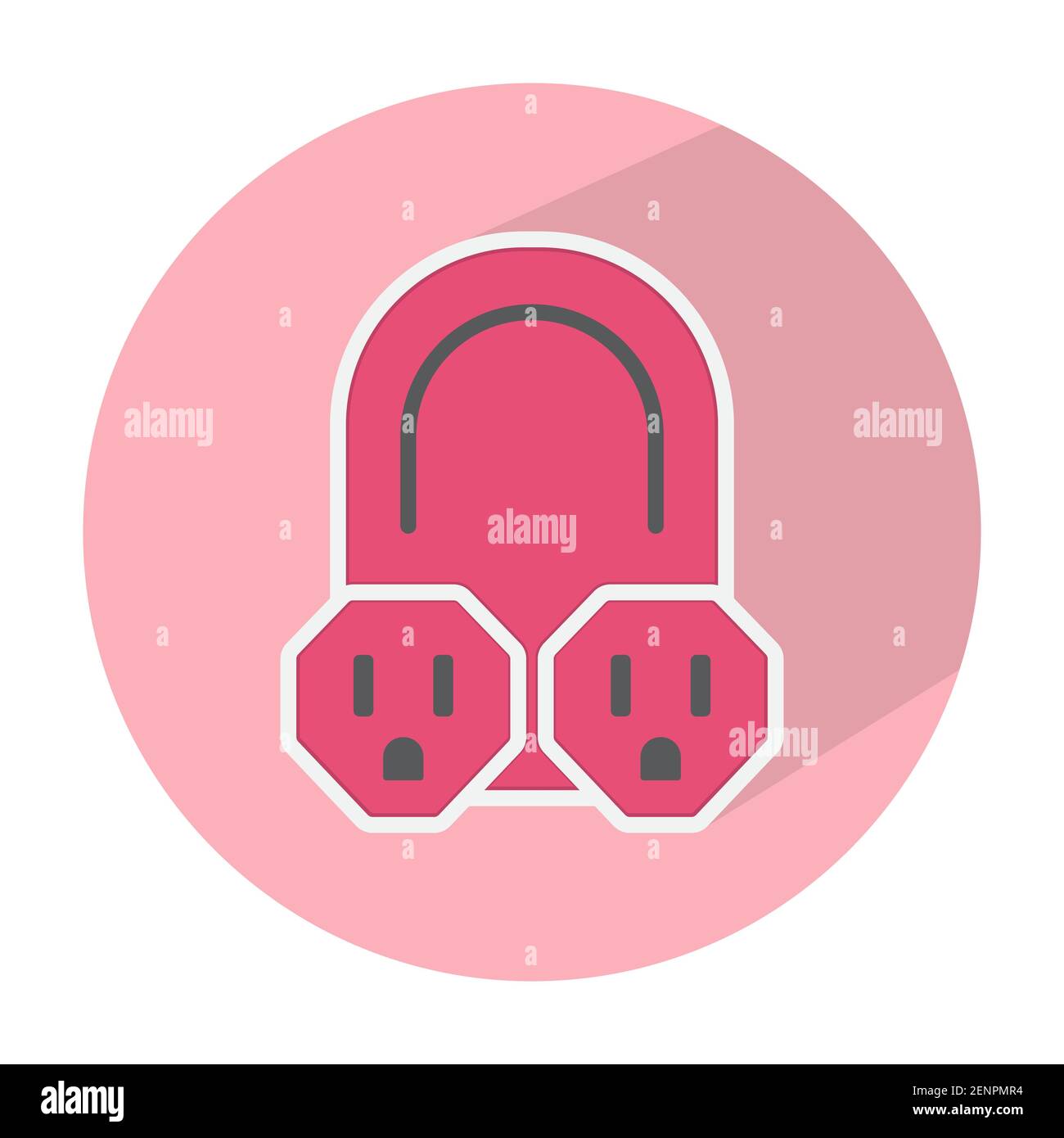 Round extension plugs Stock Vector Images - Alamy