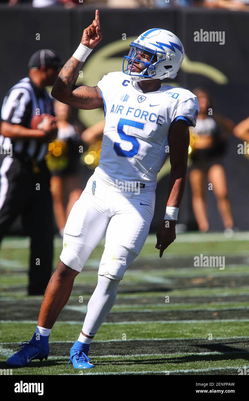 September 14, 2019: Air Force Falcons quarterback Donald Hammond III (5 ...