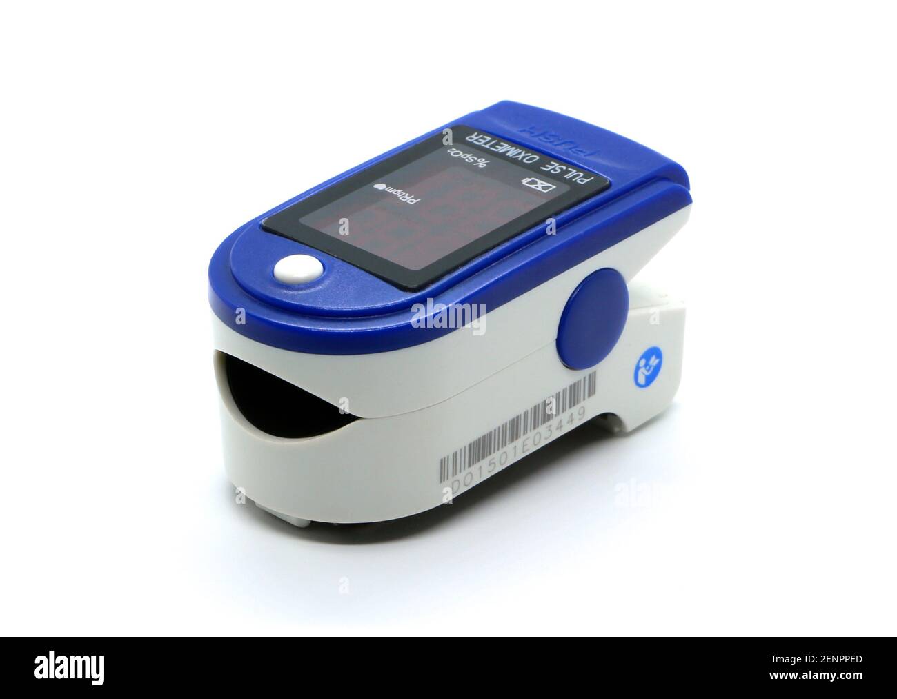 Photo of a Pulse Oximeter against a white background Basic medical ...