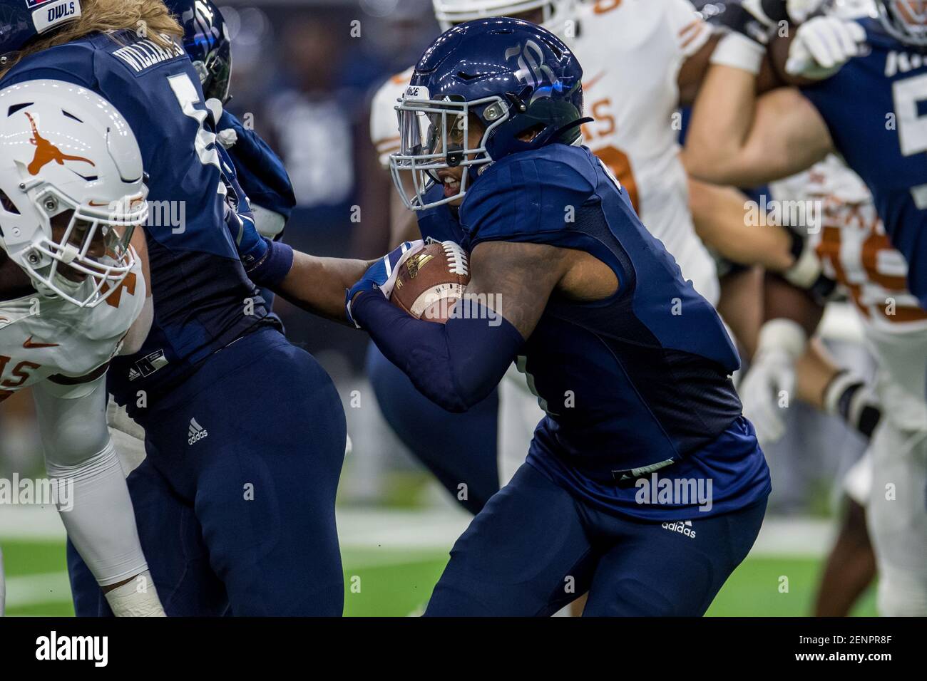September 14, 2019: Rice Owls running back Aston Walter (1) carries the ...
