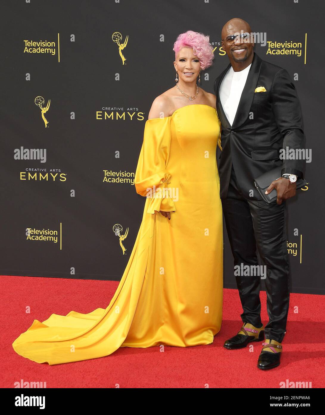 (L-R) Rebecca King-Crews and Terry Crews at the 2019 Creative Arts Emmy ...