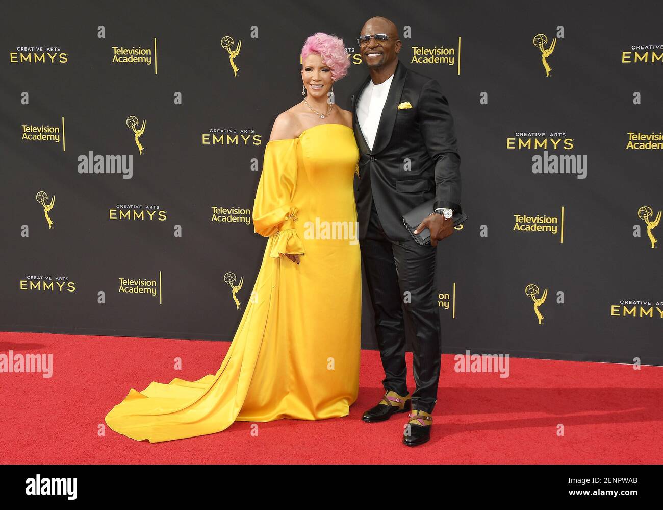 (L-R) Rebecca King-Crews and Terry Crews at the 2019 Creative Arts Emmy ...