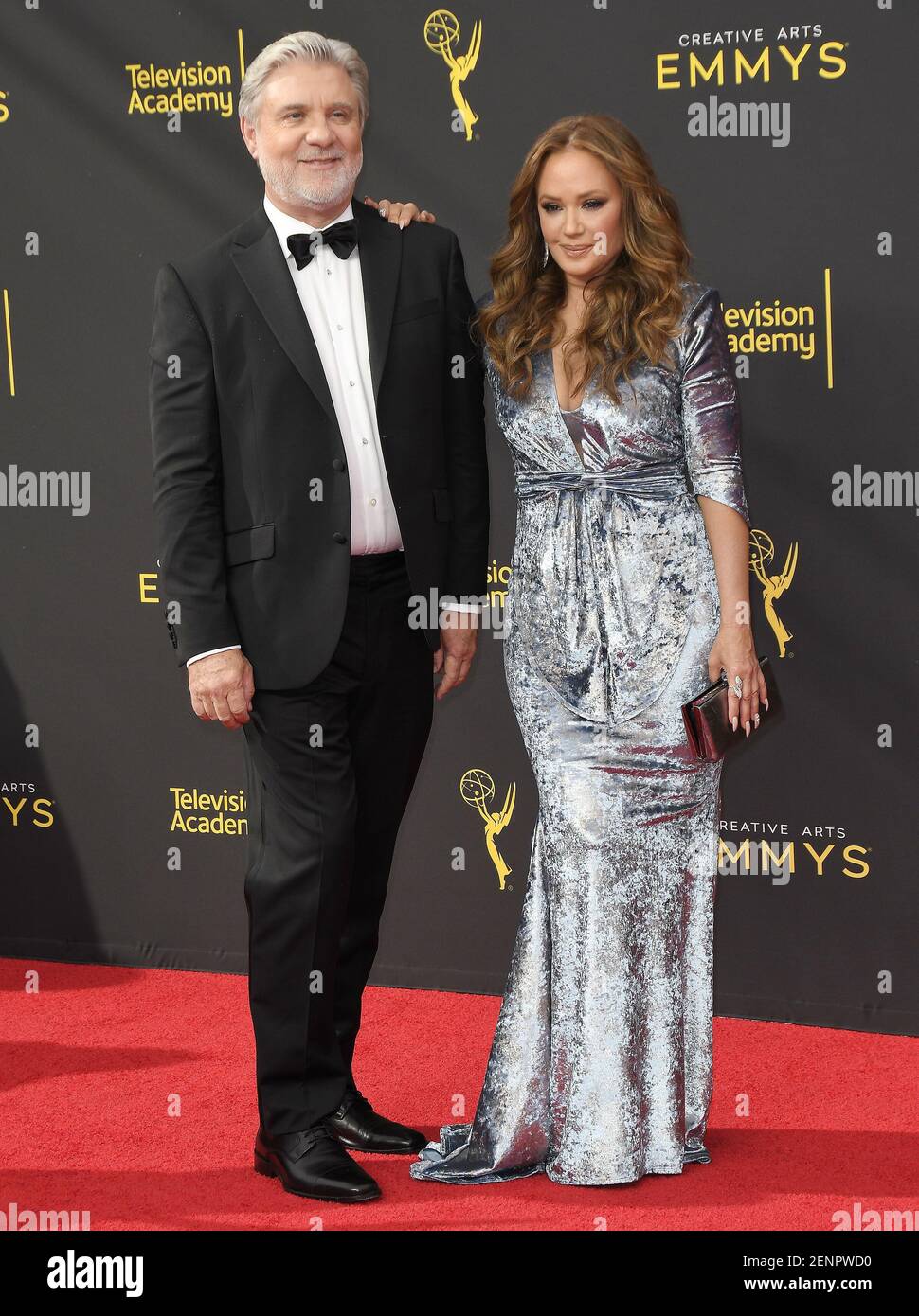 Mike Rinder and Leah Remini at the 2019 Creative Arts Emmy Awards - Day ...