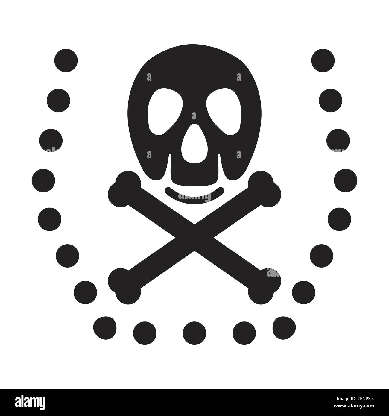 Skull crossbones outline hi-res stock photography and images - Alamy