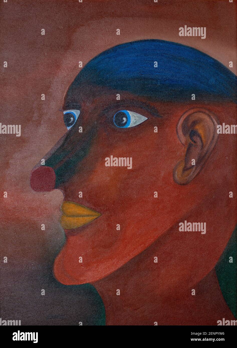 Close up of a painter painting on canvas hi-res stock photography and ...