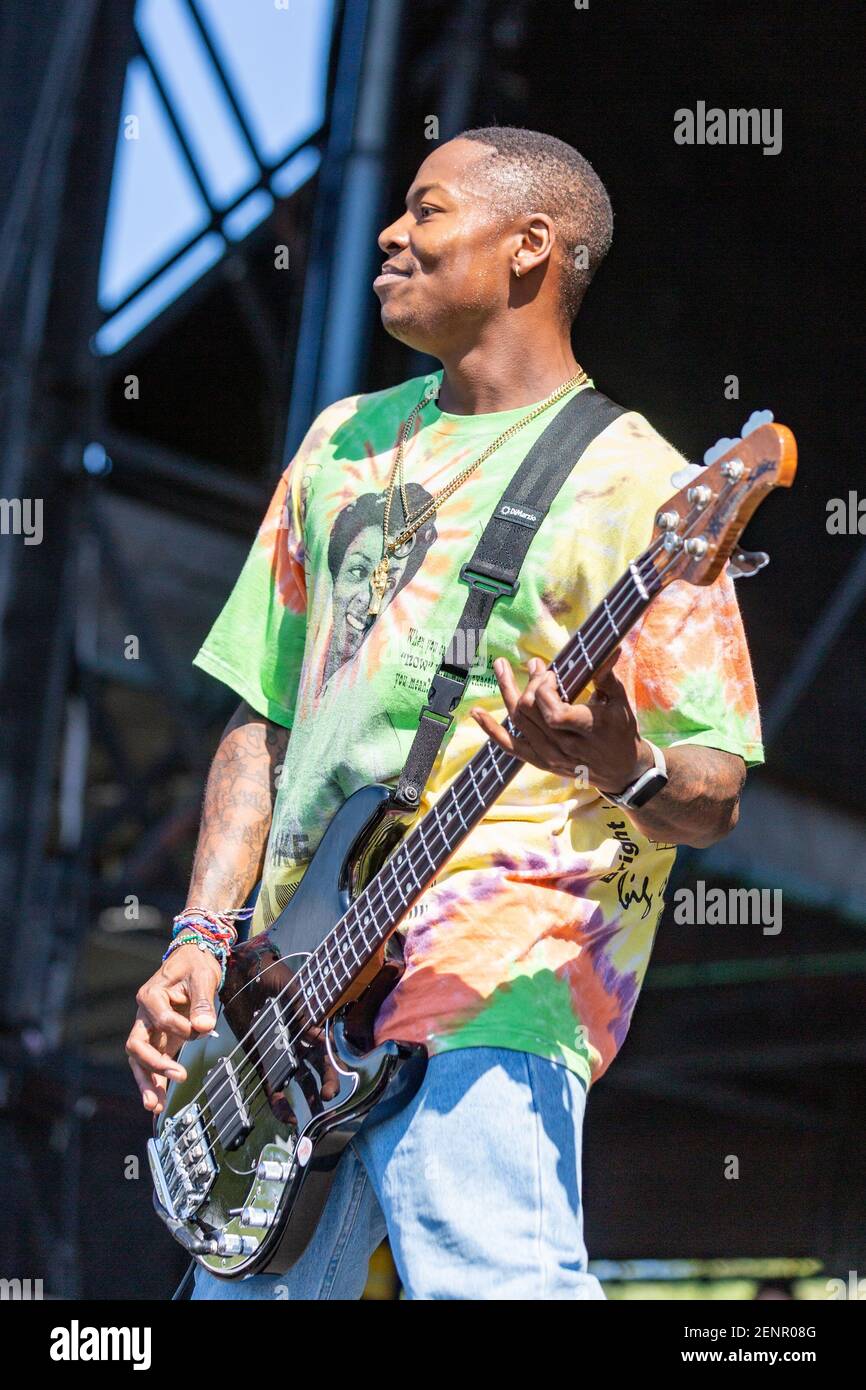 Franz Lyons of Turnstile during the Riot Fest Music Festival at Douglas ...