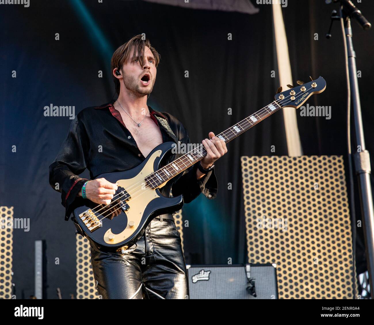 Jed Elliott of The Struts during the Riot Fest Music Festival at ...