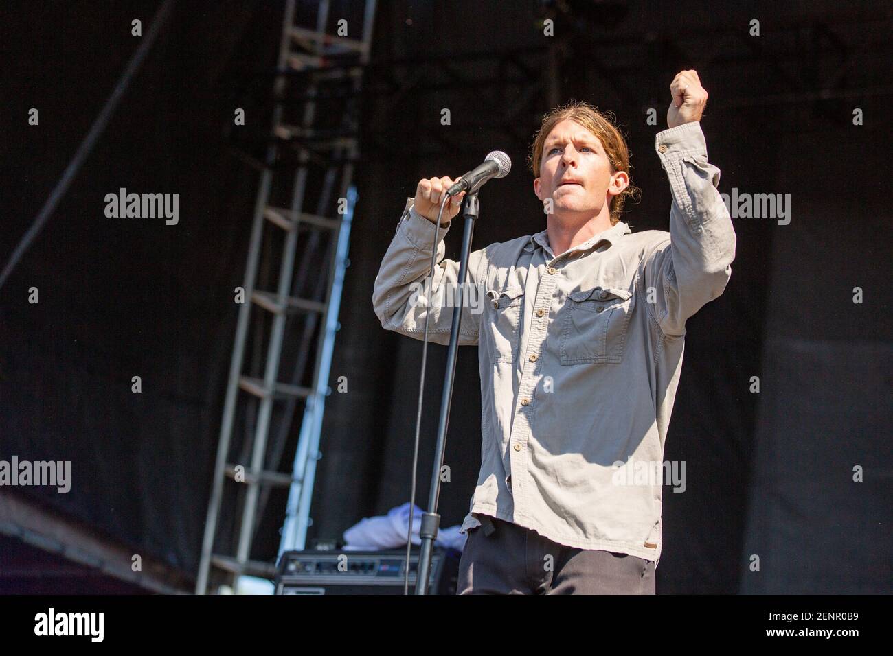 Brendan Yates of Turnstile during the Riot Fest Music Festival at ...