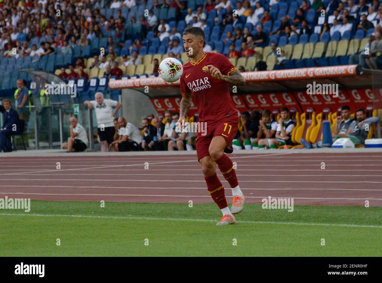 Aleksandar Kolarov during the Italian Serie A football match between AS ...