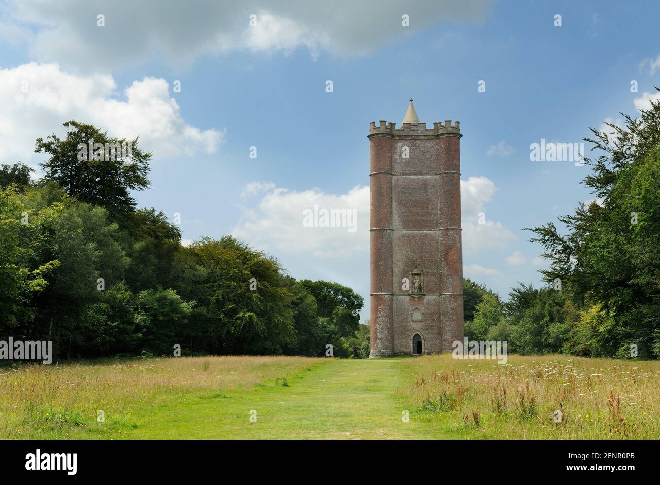 King Alfred's Tower, part of the Stourhead Estate, Wiltshire, UK Stock ...
