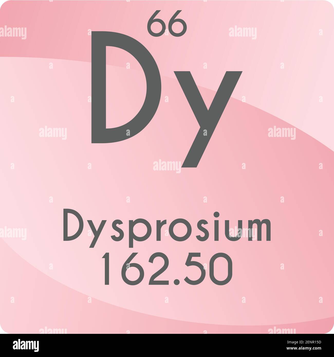 Dy Dysprosium Lanthanide Chemical Element vector illustration diagram ...