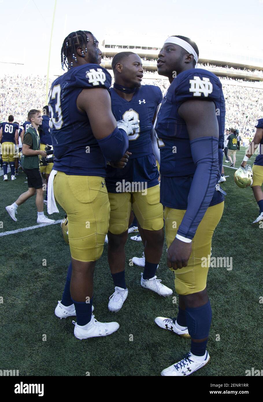 September 14, 2019: Notre Dame defensive lineman Khalid Kareem (53 ...