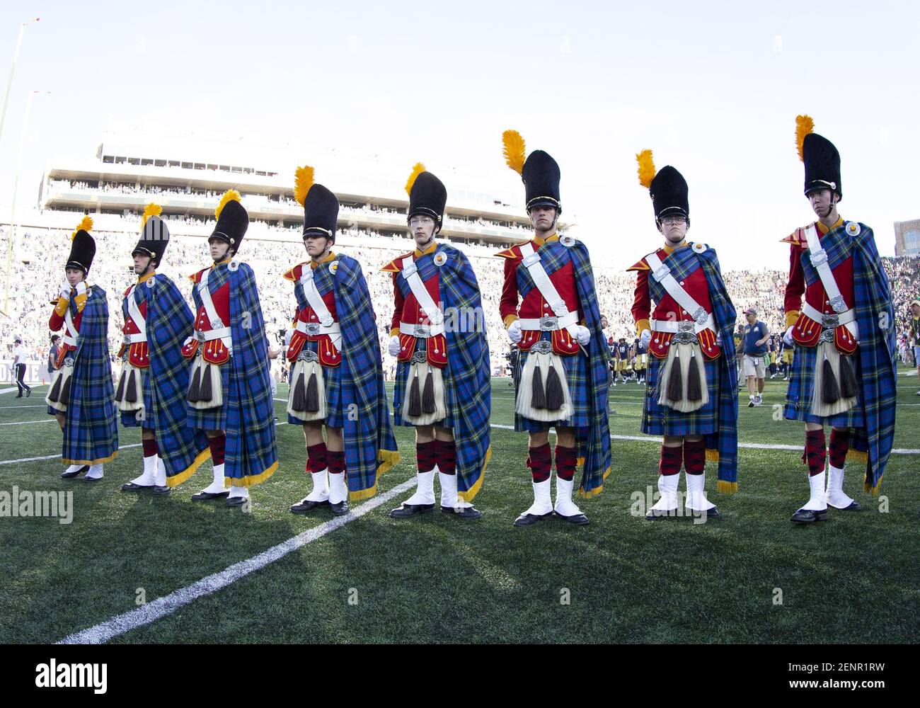 September 14, 2019: The Irish Guard perform the Victory Clog after NCAA ...