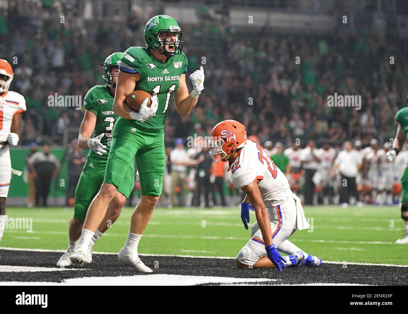 September 14, 2019: North Dakota Fighting Hawks wide receiver Travis ...