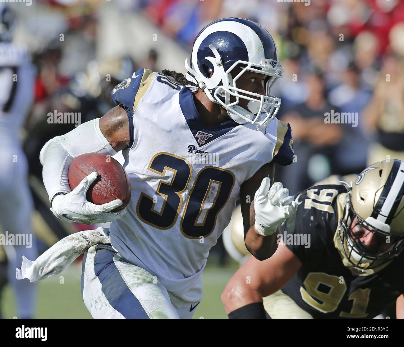 September 15, 2019 Los Angeles Rams running back Todd Gurley #30 ...