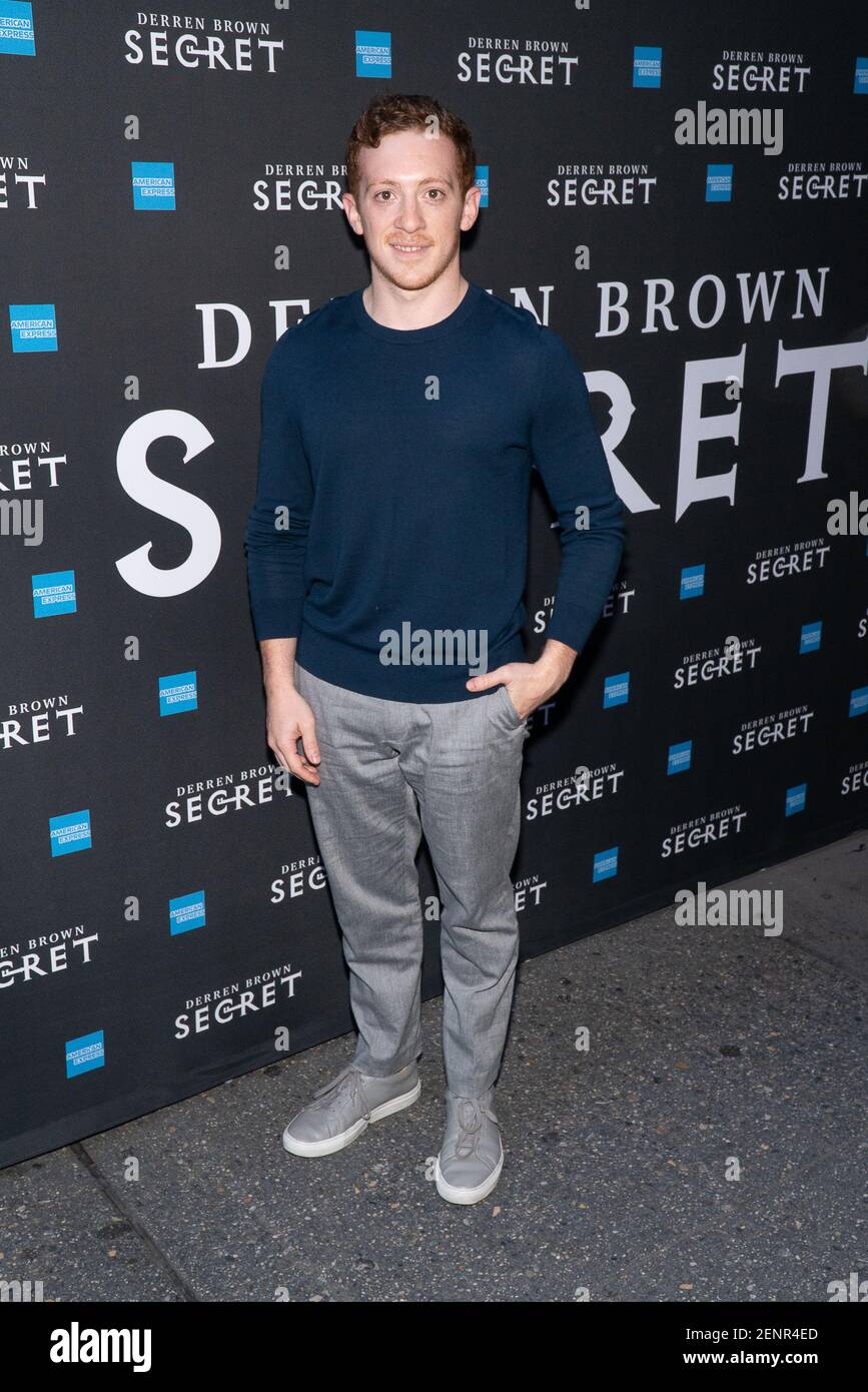 Ethan Slater attends the Opening Night of Derren Brown Secret on ...