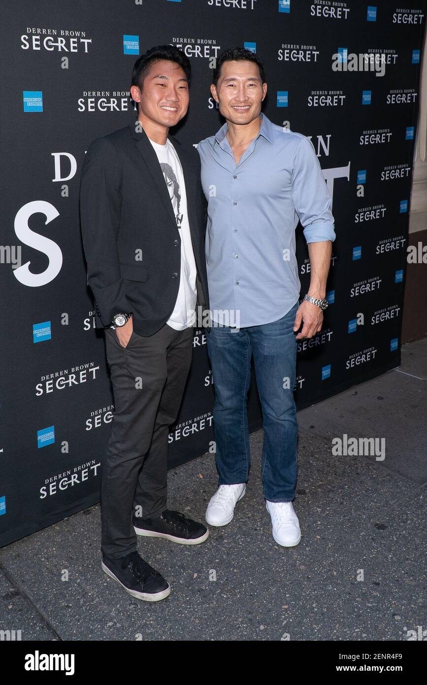 Zander Kim and Daniel Day Kim attend the Opening Night of Derren Brown ...