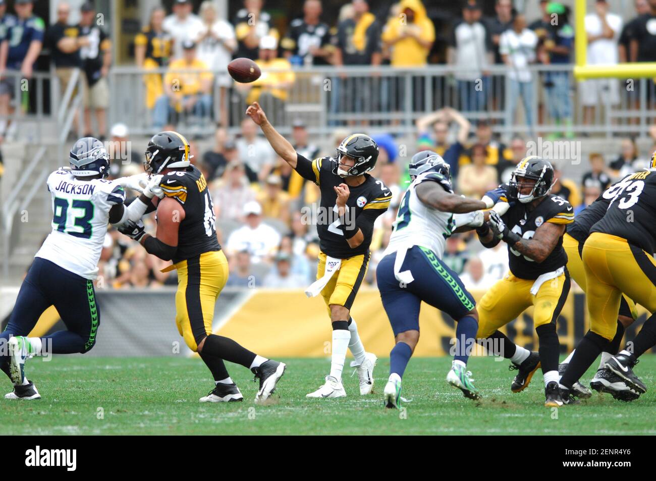 September 15th, 2019: Mason Rudolph #2 during the Pittsburgh Steelers ...