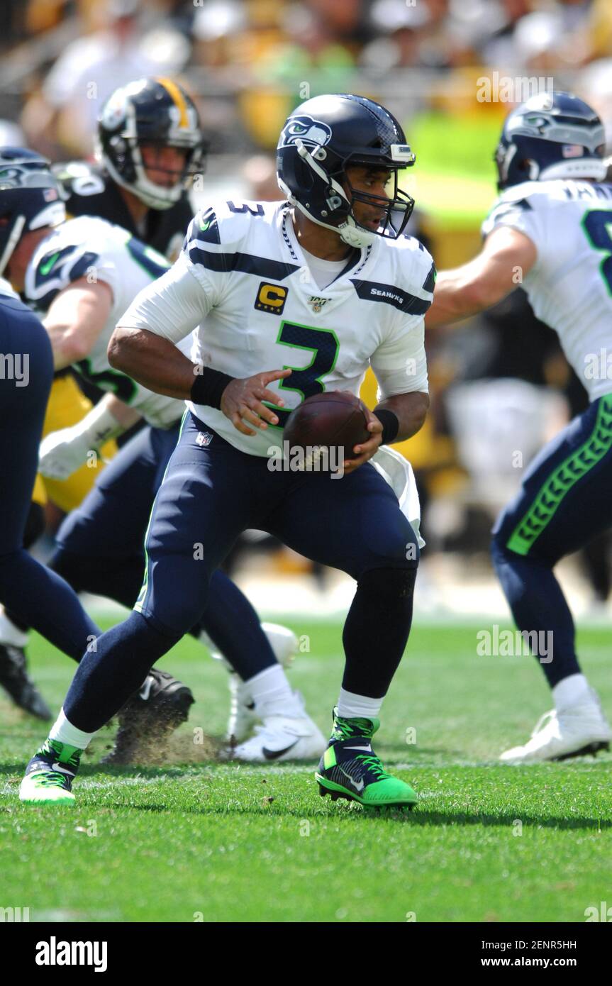 September 15th, 2019: Russell Wilson #3 during the Pittsburgh Steelers ...