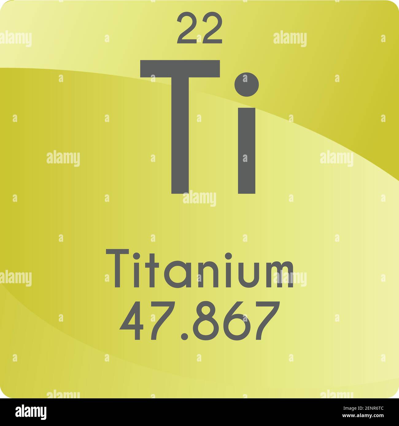 Ti Titanium Transition metal Chemical Element vector illustration ...
