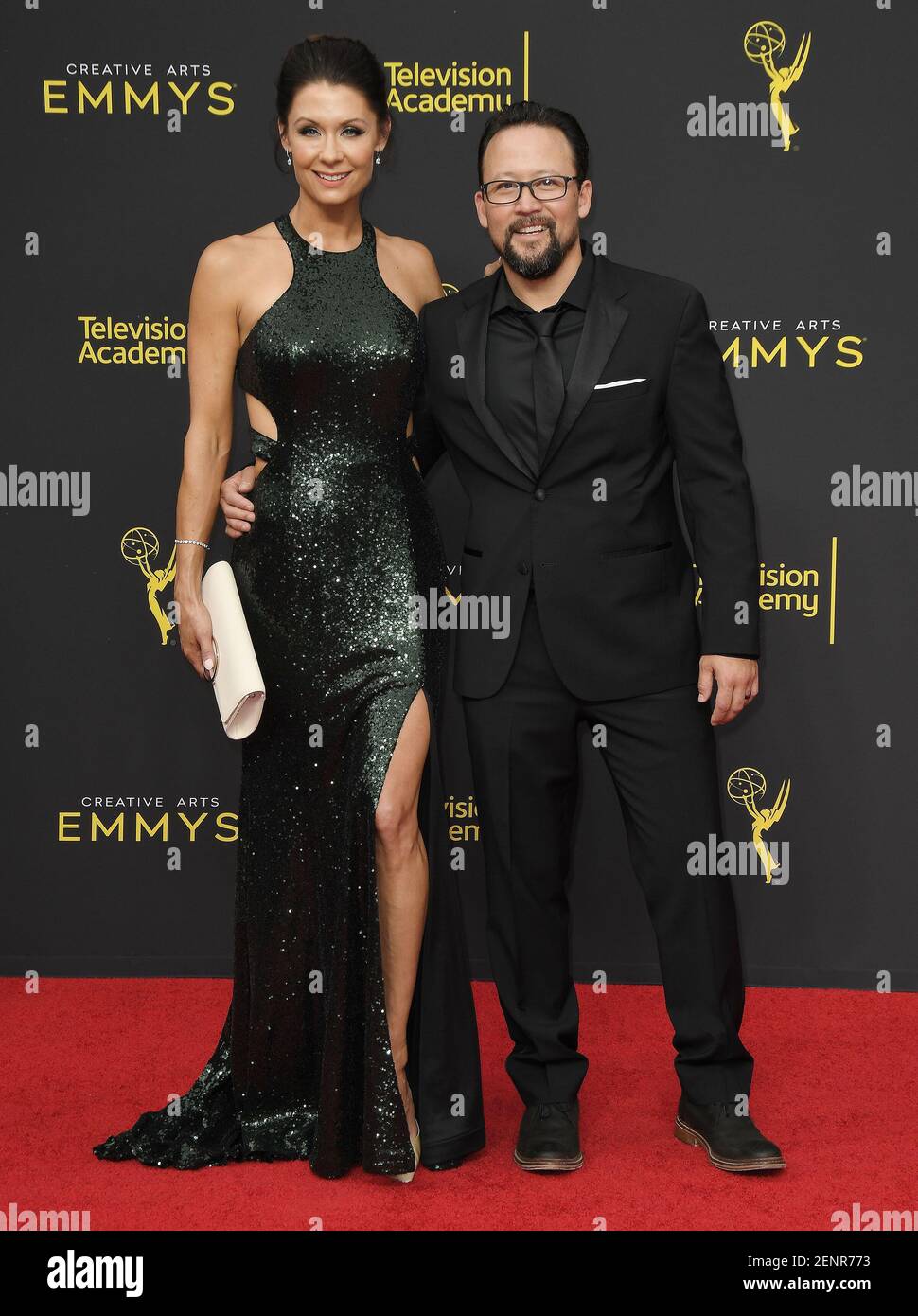 Jahnel Curfman and Hiro Koda arrives at the 2019 Creative Arts Emmy ...