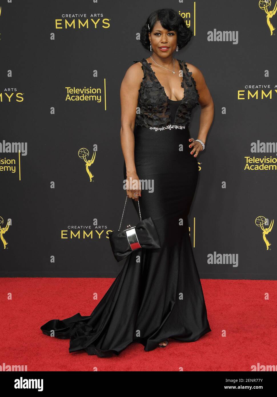 Andrea Mona Bowman arrives at the 2019 Creative Arts Emmy Awards - Day ...