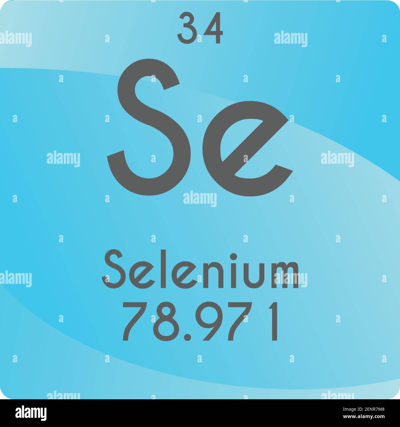 Se Selenium Non reactive metal Chemical Element vector illustration ...