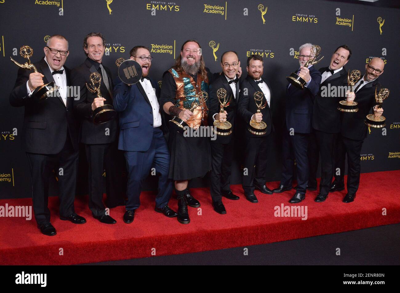 (L-R) Joe Bauer, Steve Kullback, Adam Chazen, Sam Conway, Mohsen ...