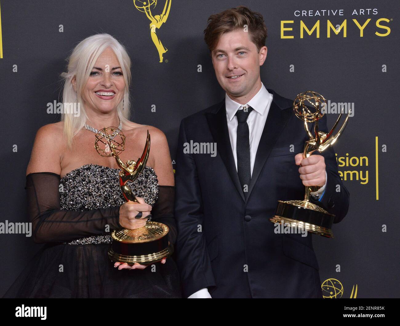 (L-R) Claire Levinson-Gendler and Luke Hull wins for outstanding ...