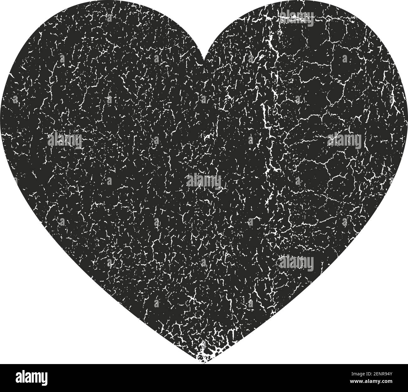 Isolated distress grunge heart with concrete texture. Element for ...