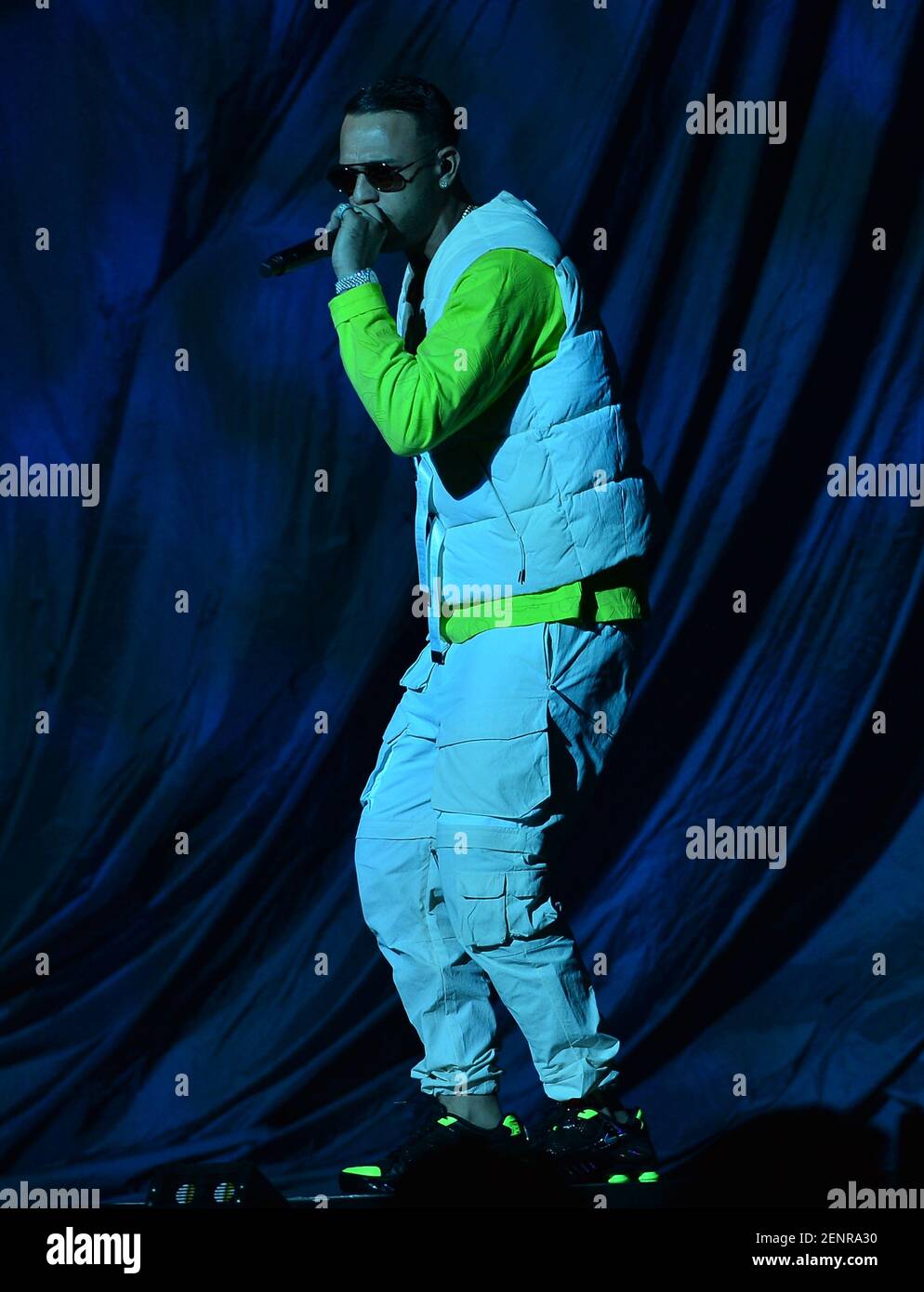 MIAMI, FL - SEPTEMBER 14: Lyanno opens for Colombian reggaeton singer J ...