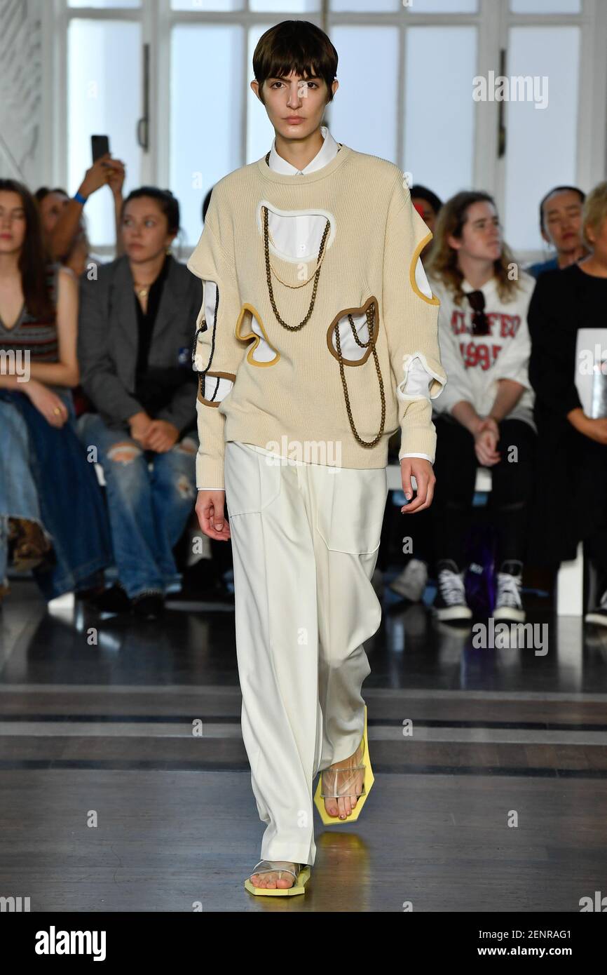 Model walking on the runway Toga Fashion Show during London Fashion ...