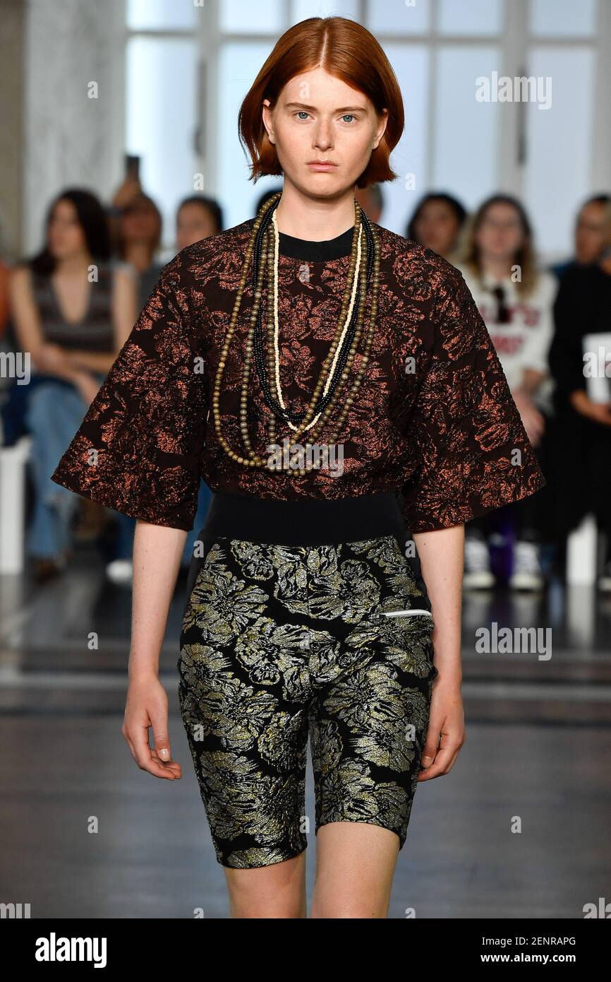 Model walking on the runway Toga Fashion Show during London Fashion ...