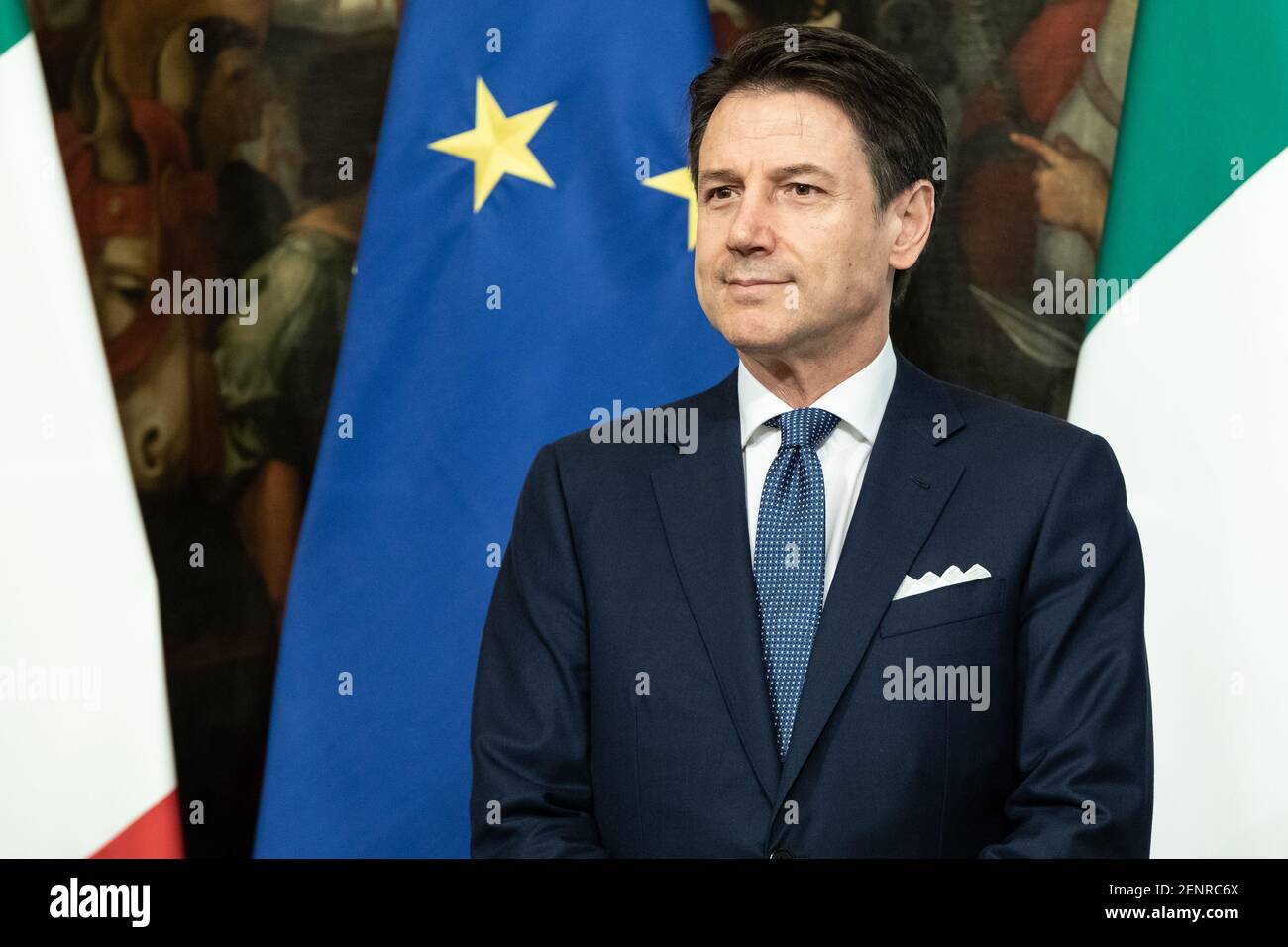 Prime Minister Giuseppe Conte during the Swearing in ceremony of the ...