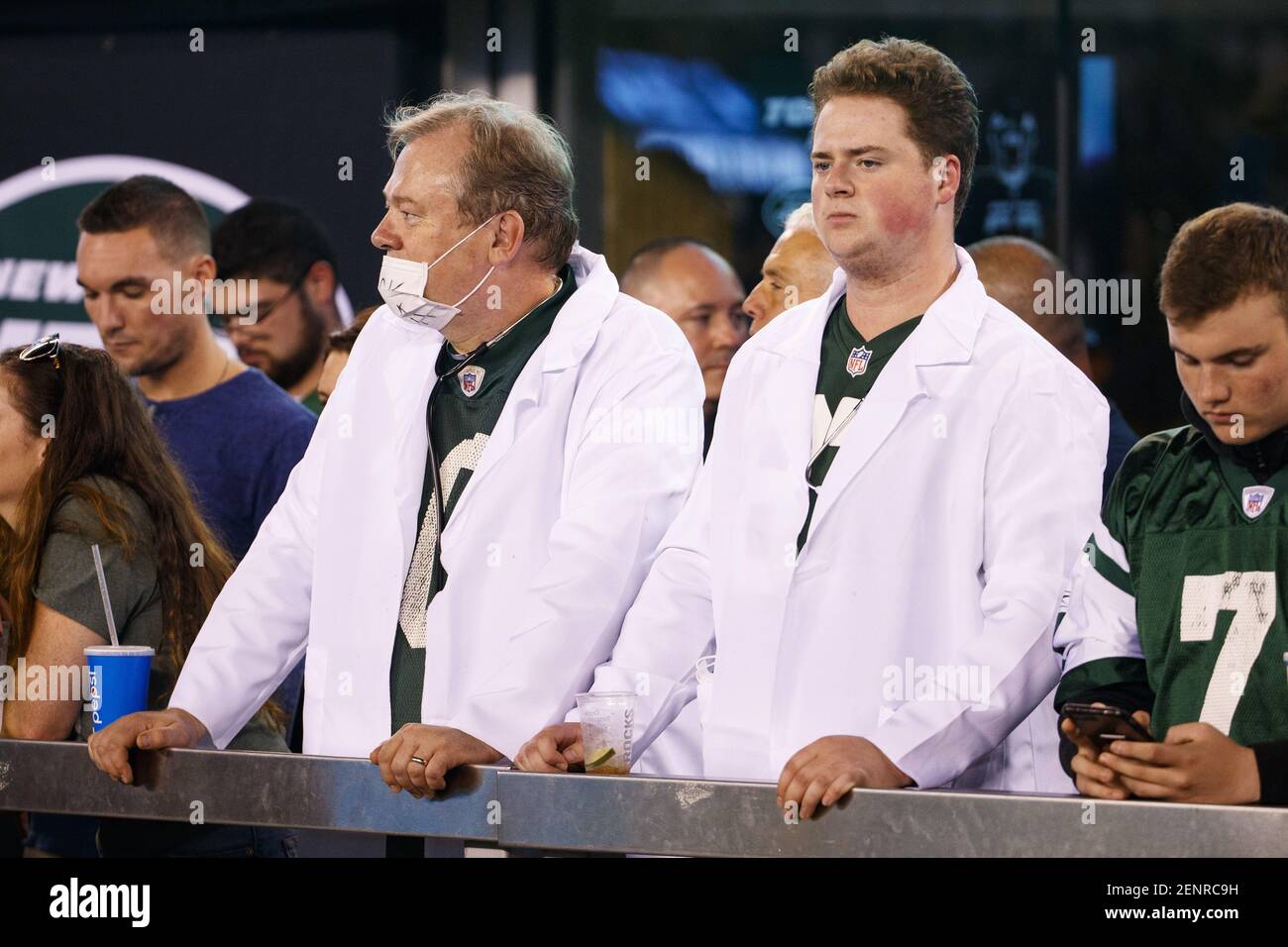 September 16, 2019, New York Jets fan dressed as doctors as quarterback ...