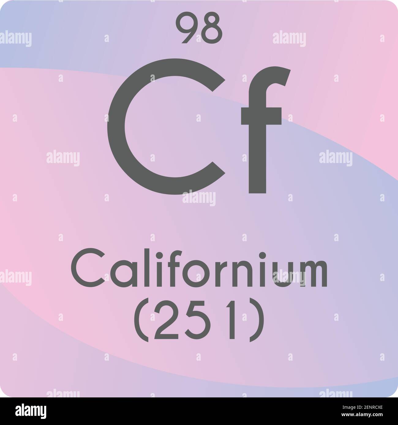 Cf Californium Actinoid Chemical Element vector illustration diagram ...