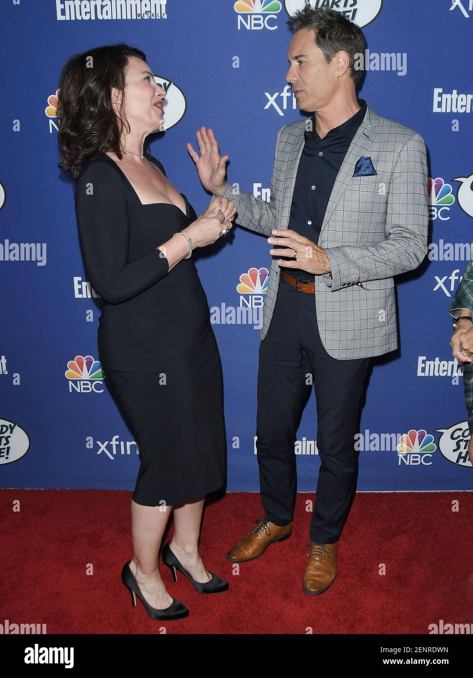 (L-R) Fran Drescher and Eric McCormack at NBC's COMEDY STARTS HERE ...