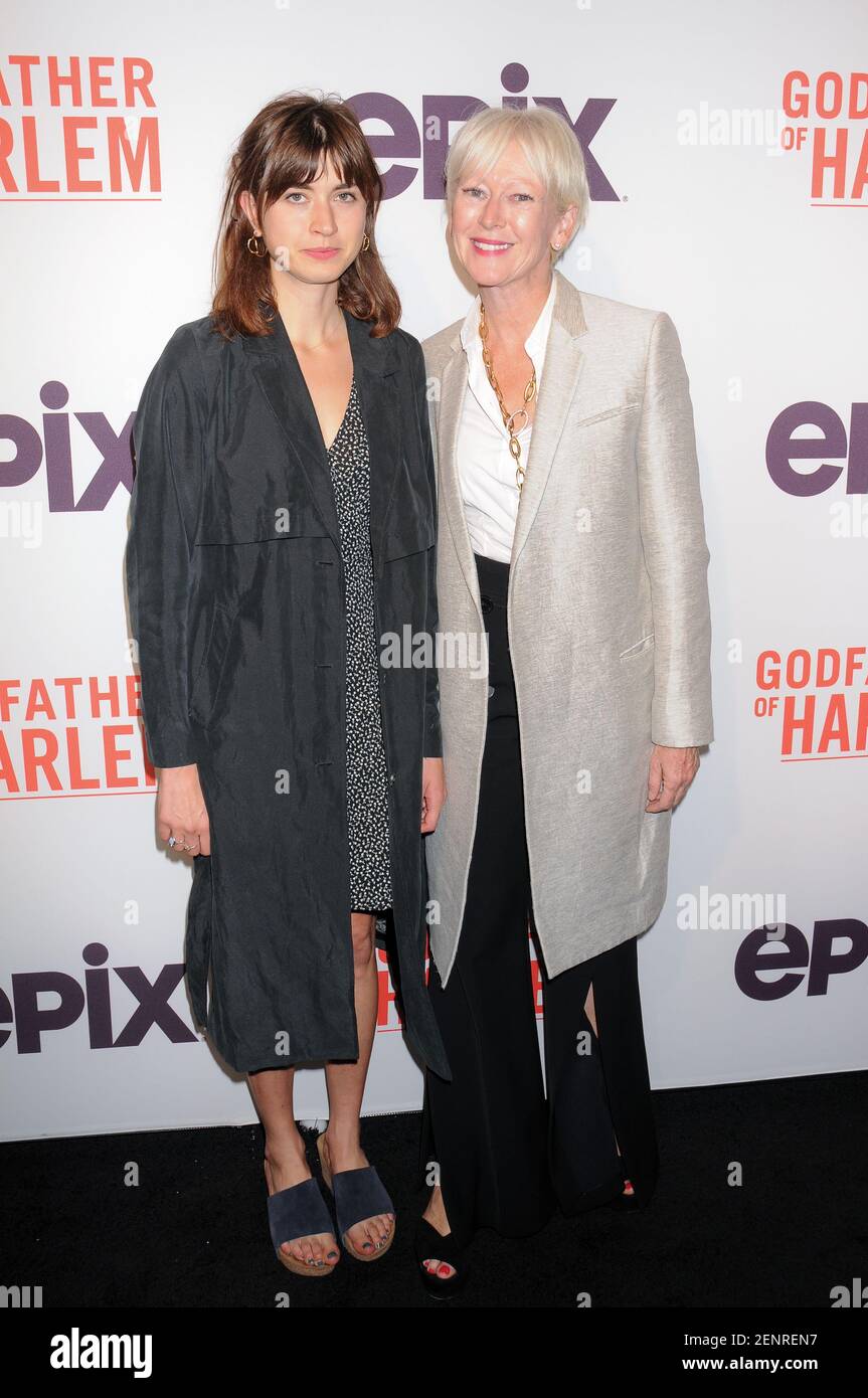 Guest and Joanna Coles (R) attend the Godfather of Harlem screening at ...