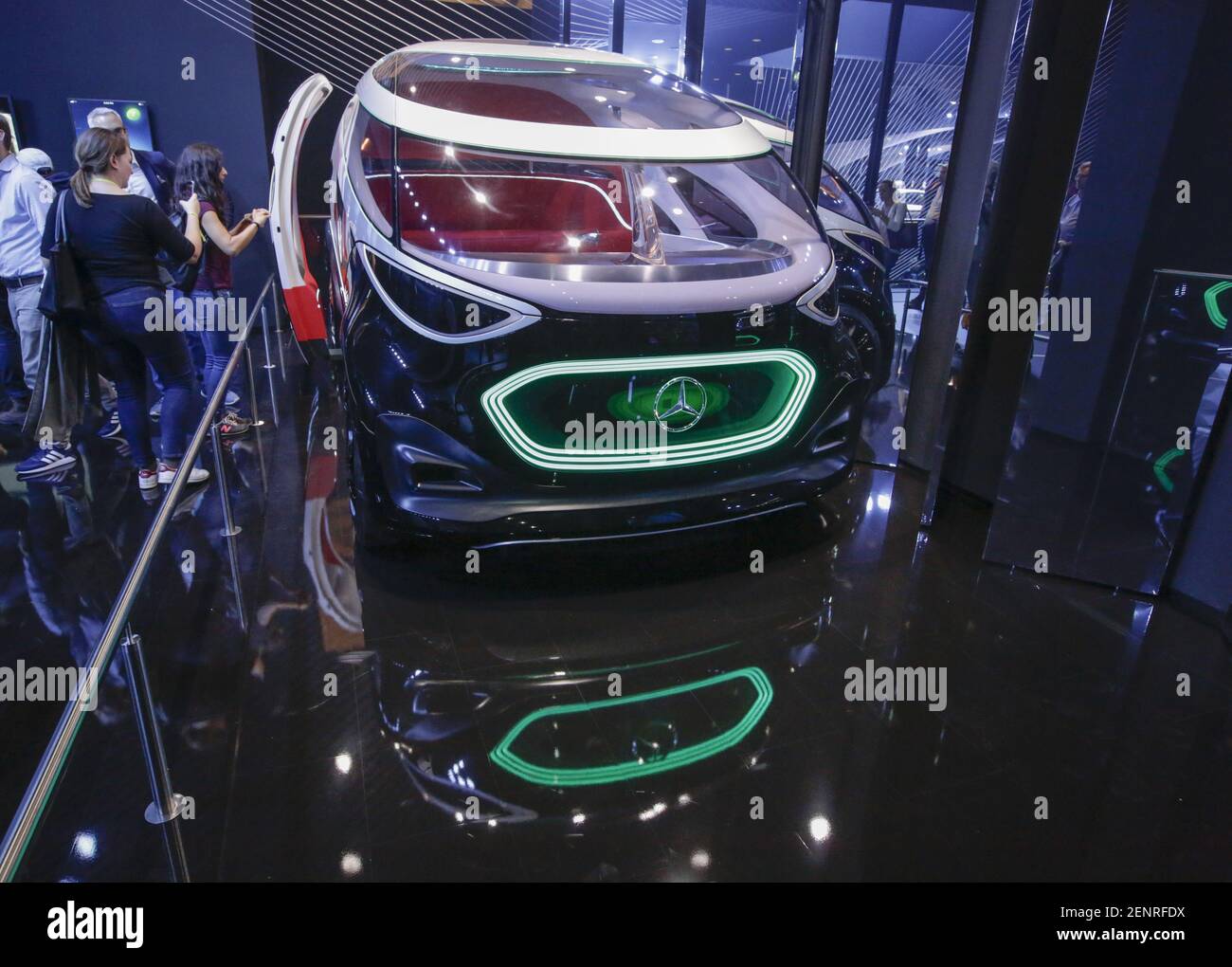 The German car manufacturer Mercedes-Benz displays the Mercedes-Benz ...