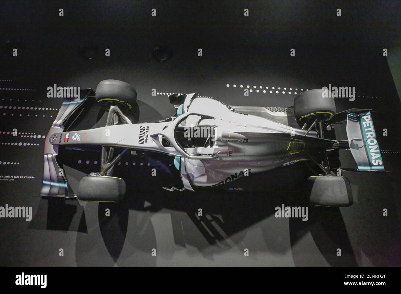 The German car tuner AMG displays the Mercedes-AMG F1 W09 EQ POWER+ ...