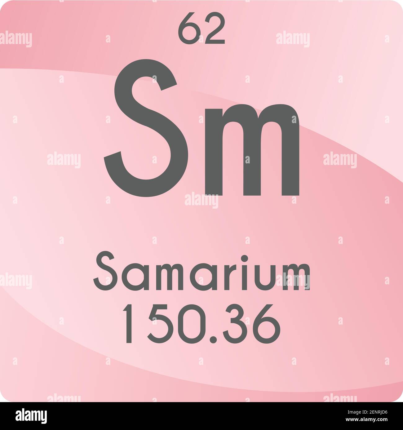 Sm Samarium Lanthanide Chemical Element vector illustration diagram ...