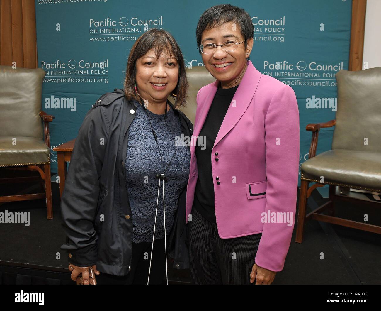 L R Ramona S Diaz Documentary Filmmaker And Maria Ressa Founder Of