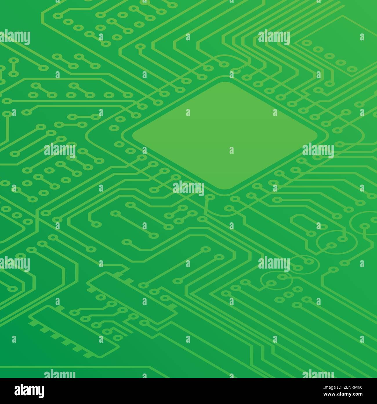 Electric green circuit perspective background Stock Vector Image & Art ...